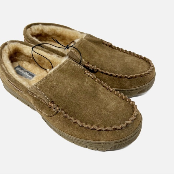 Eddie Bauer | Shoes | Nib Eddie Bauer Suede Slippers Memory Foam Dark ...